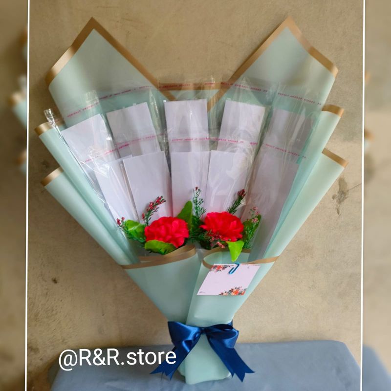 Jual BUKET UANG KOSONG 10 LEMBAR BISA REQUEST WARNA (FREE KARTU UCAPAN ...