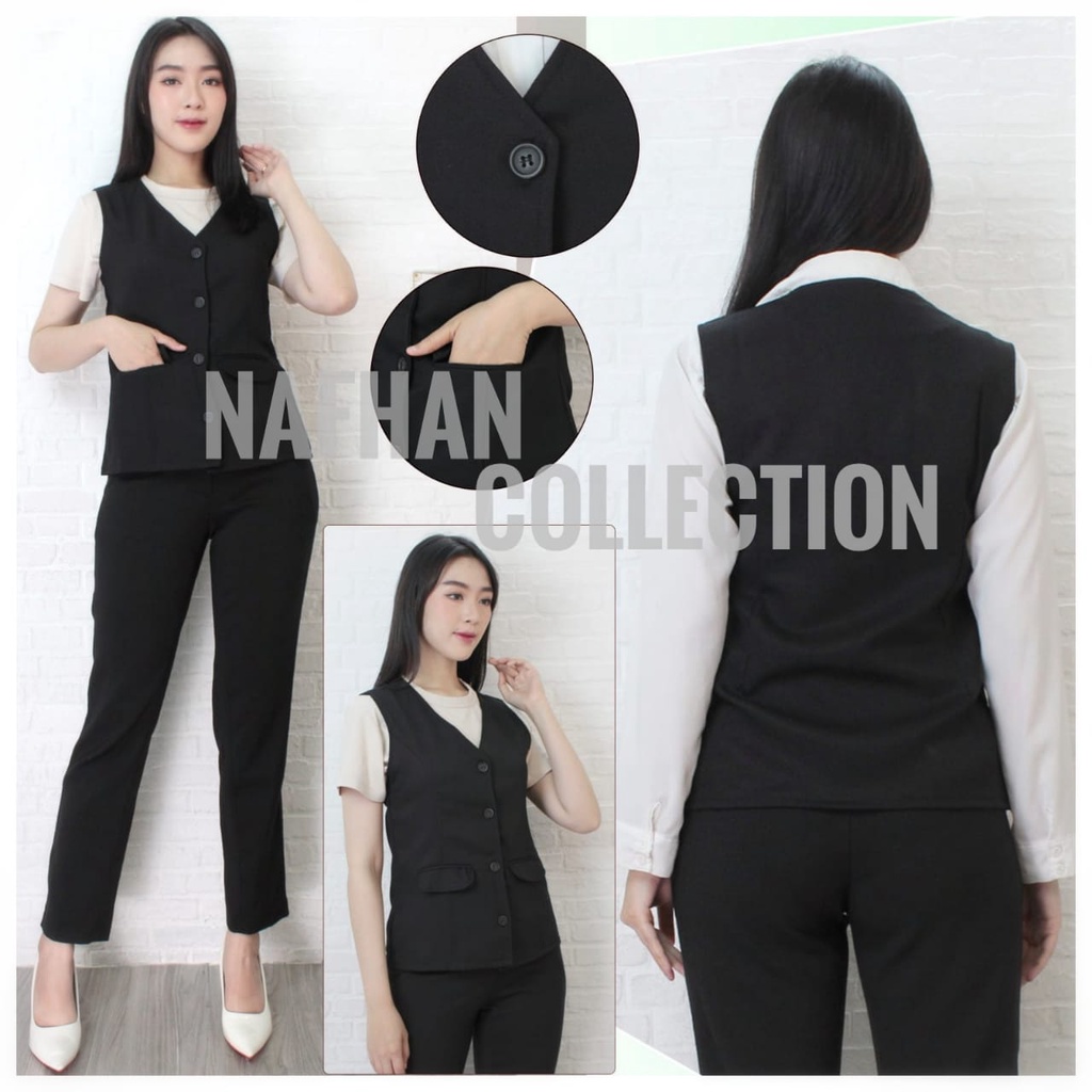Jual vest rompi formal bahan wanita | Rompi Wanita Kantoran | Rompi ...