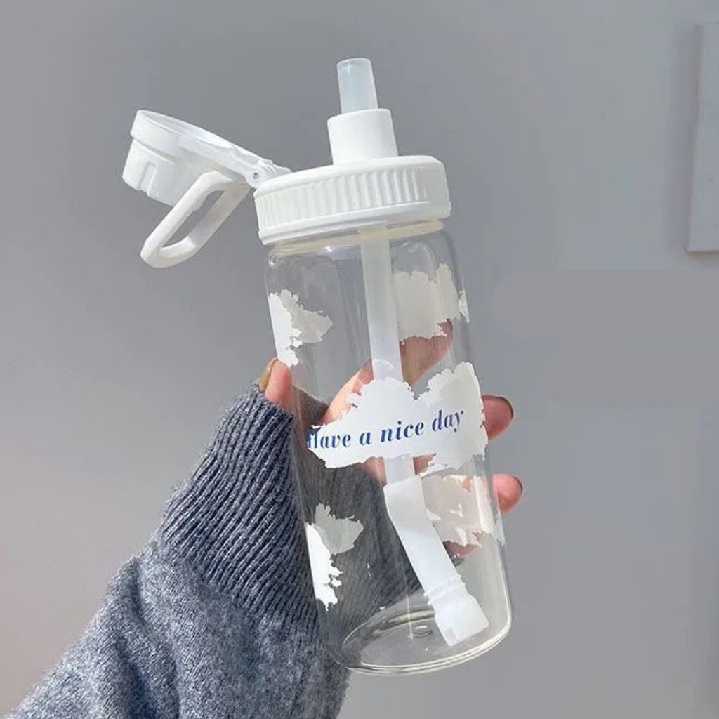 Jual [JINGO] Botol Minum Aesthetic Water Bottle Termos Botol Doff ...