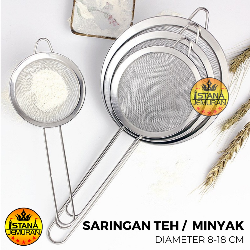 Jual Saringan Minyak Goreng Stainless Kecil & Besar / Saringan Teh ...