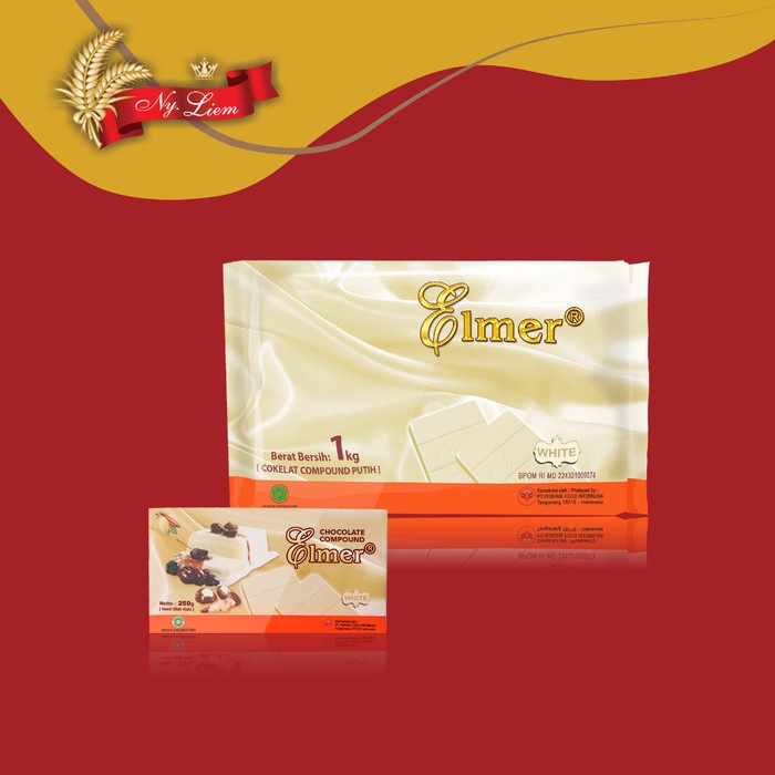 Jual ELMER White Chocolate Compound Classic 250 gram | Shopee Indonesia