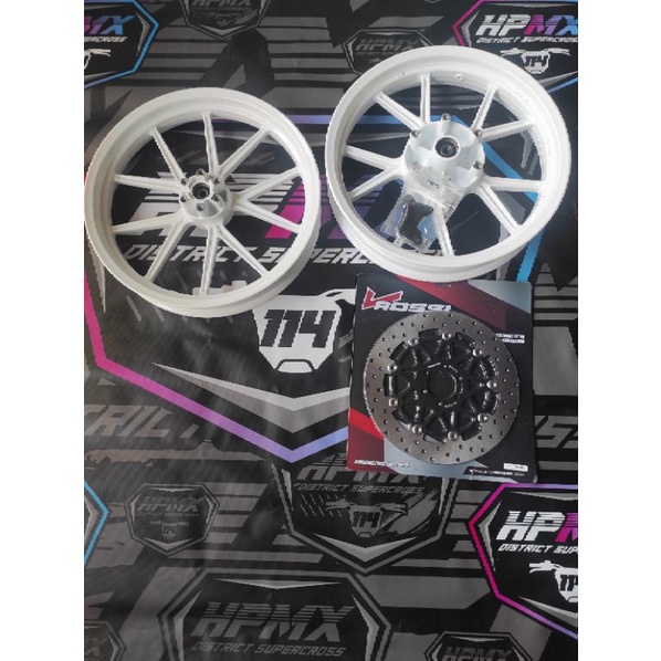 Jual Velg Rossi gp whell Ninja R RR SS PUTIH | Shopee Indonesia