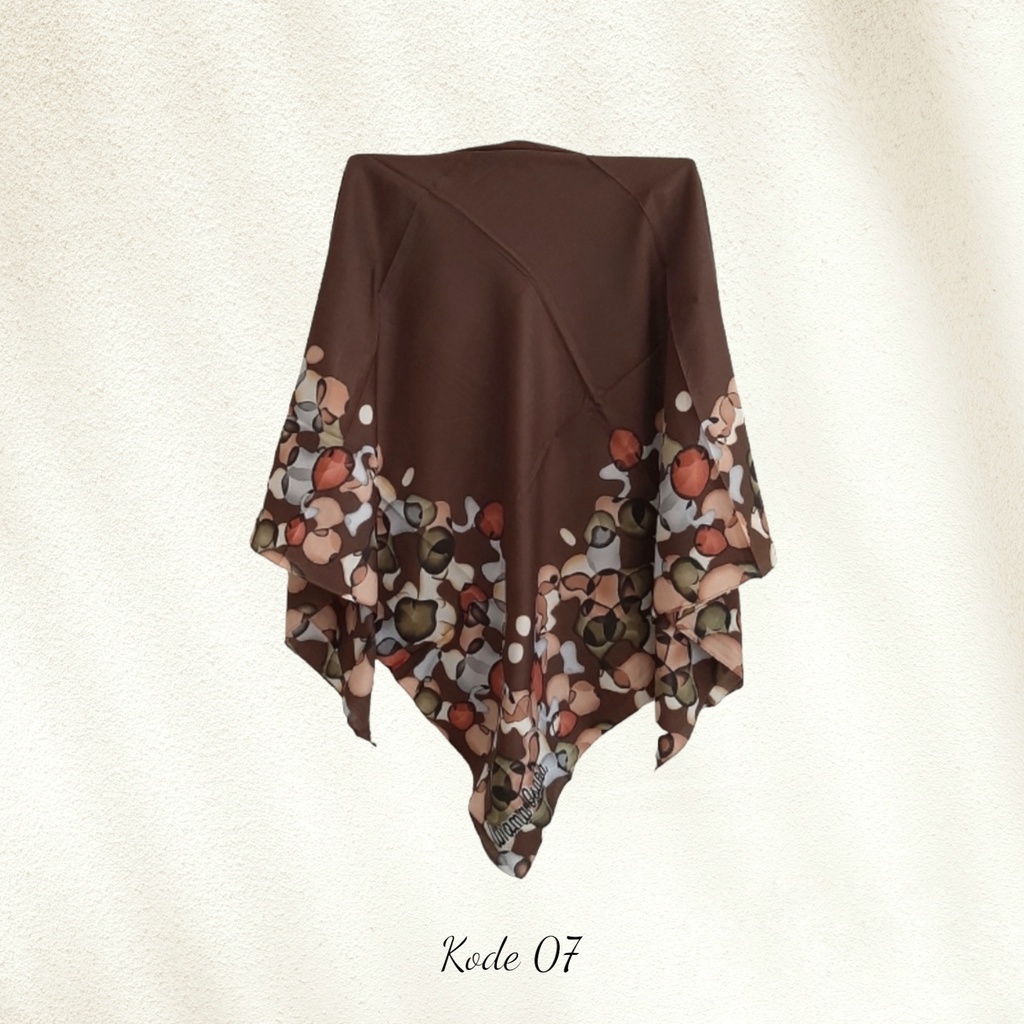 Jual IMMA 01 Jilbab Motif Umama Segi Empat Bahan Polycotton Motif ...