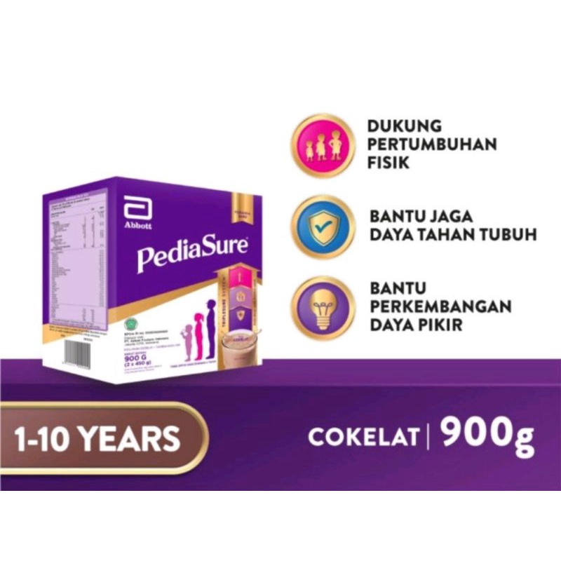 Jual Pediasure Triplesure COKLAT 900 gr dan 800 gr Susu Pediasure Coklat 900 gr ( 2 × 450 gr ...