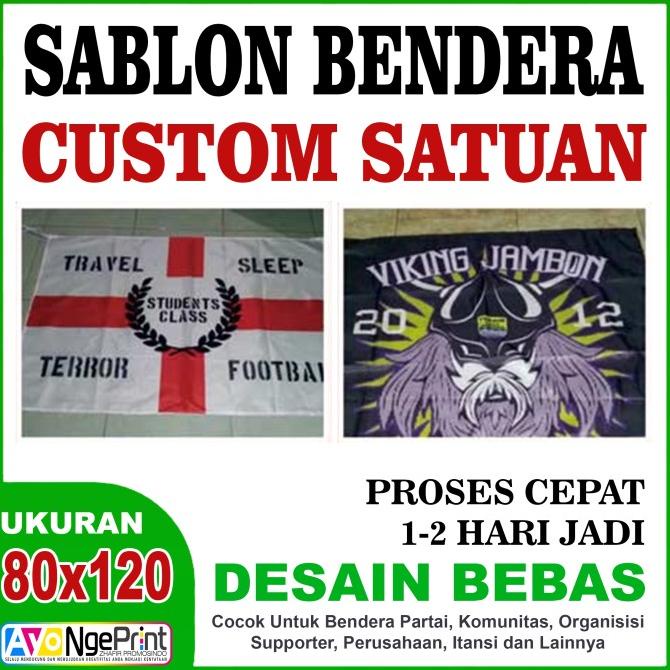 Jual Bikin Bendera Suporter Mini Flag Ultras Custom Satuan | Uk. 80x120 ...