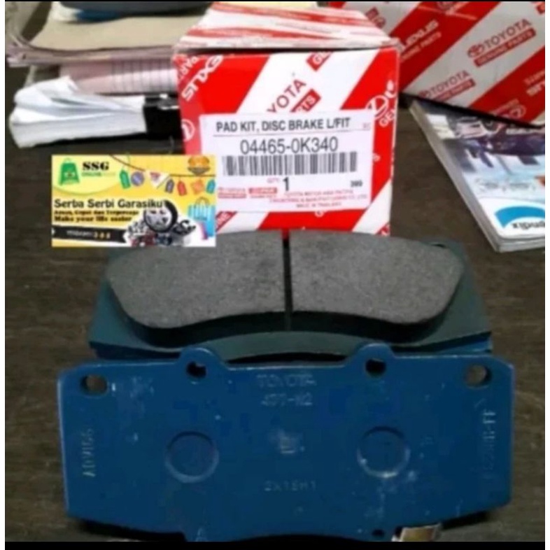 Jual Brake pad kampas rem depan Fortuner trd Land Cruiser Prado TRJ150 ...
