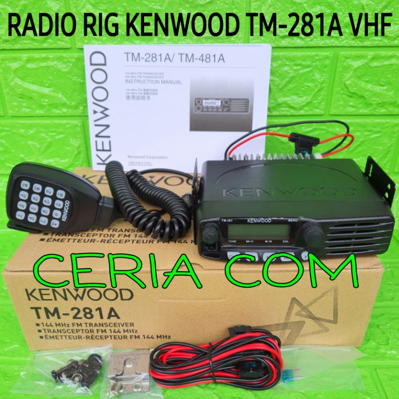 Jual RADIO RIG KENWOOD TM 281A VHF MURAH - RADIO RIG KENWOOD TM-281A ...