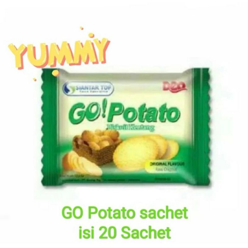 Jual Go potato isi 20 sachet | biskuit kentang | Shopee Indonesia