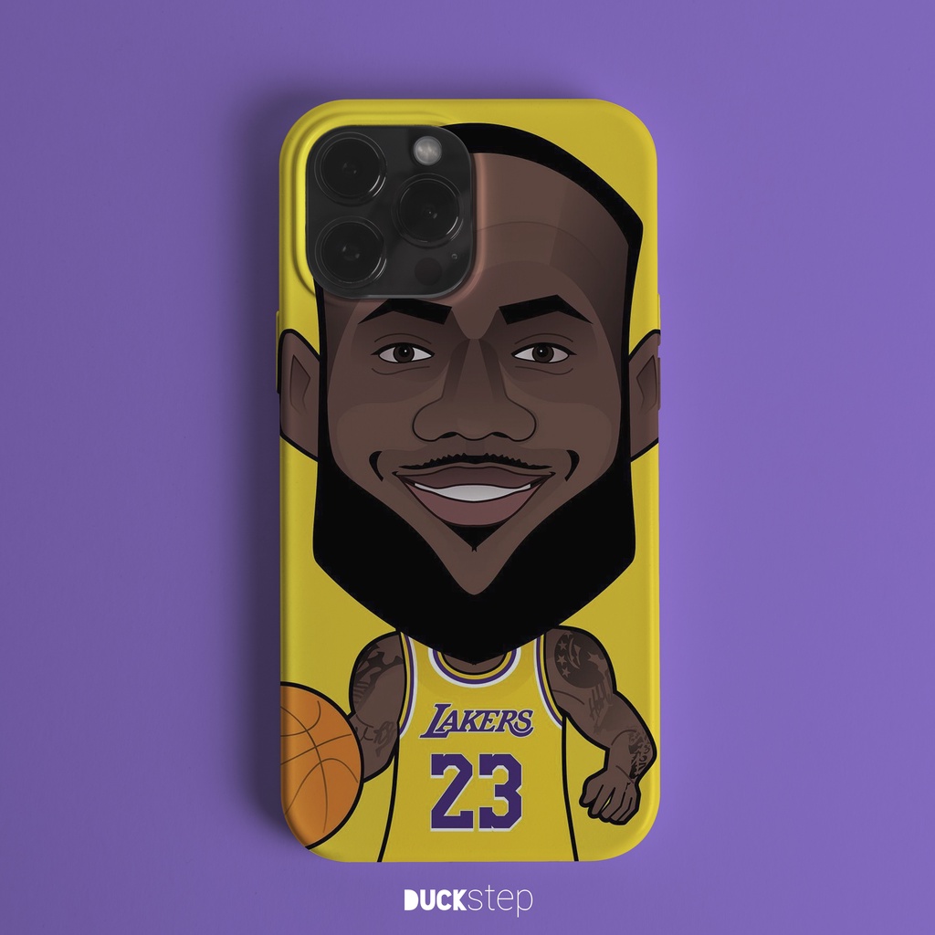 Jual Duckstep Case NBA Lebron James LA Lakers Iphone Samsung Oppo Vivo ...