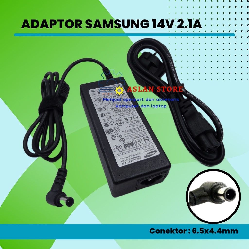 Jual Adaptor LCD LED Monitor Notebook SAMSUNG 14V 2.1A Original For ...