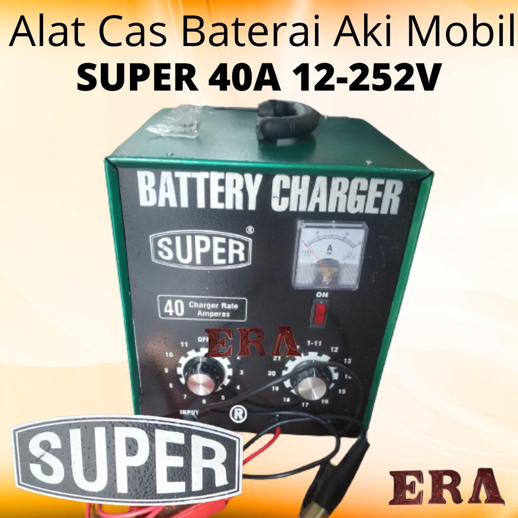 Jual SUPER - Battery Charger 40A 12-252V Alat Cas Baterai Aki Genset ...