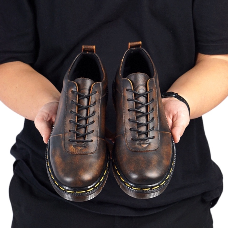 Jual LOW BOOTS CAMEL - Kulit Asli Sepatu Pantofel Pria Kantor Semi Boot ...