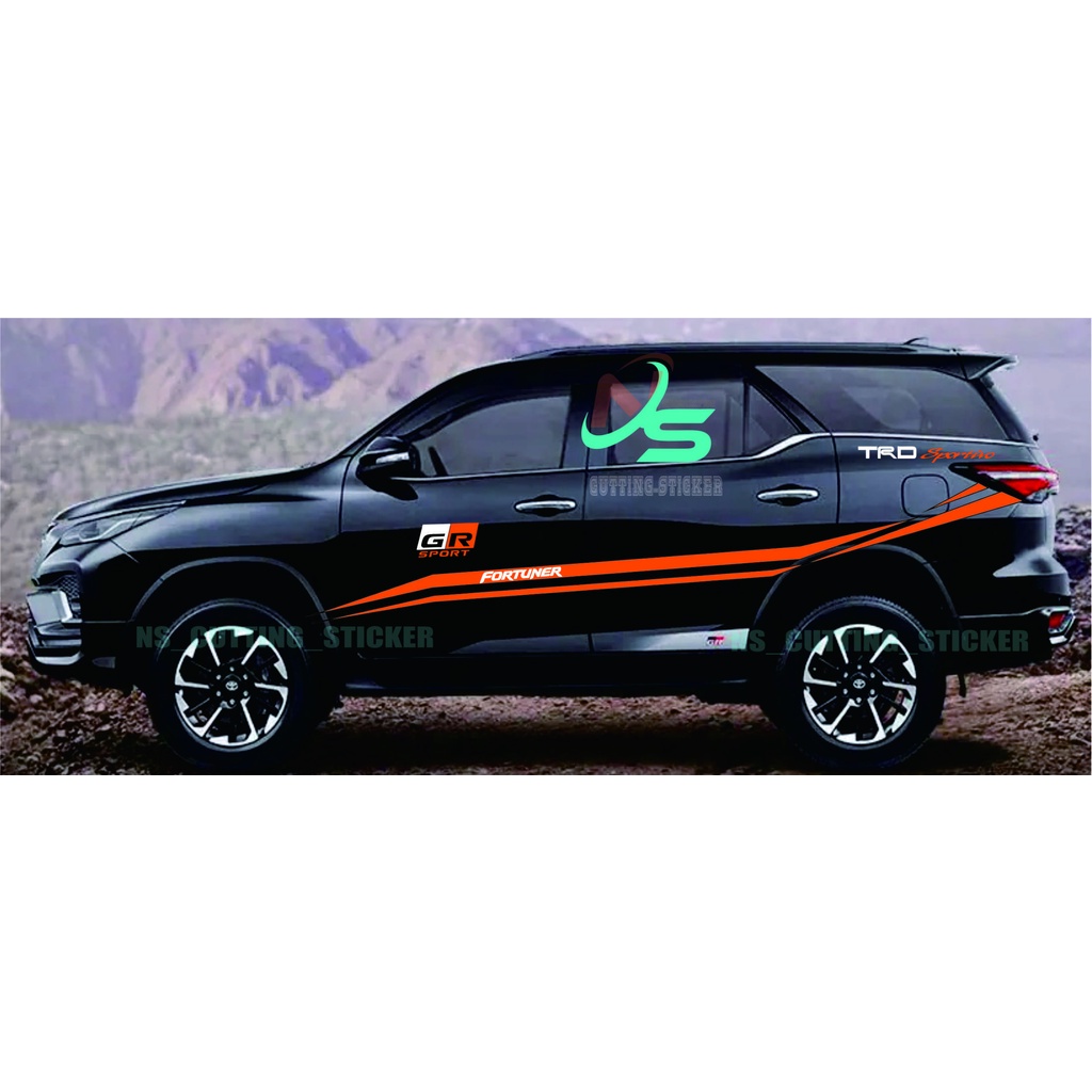 Jual Sticker mobil fortuner stiker pajero rush cutting stiker trd ...