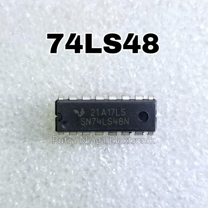 Jual ic TTL 7448 74LS48 BCD to Seven Segment Decoder SN74LS47N Dip 16p ...