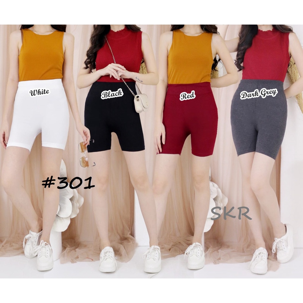 Jual CELANA HOTPANTS WANITA HIGHWAIST / LEGGING PENDEK 3per4 / LEJING MURAH | Shopee Indonesia