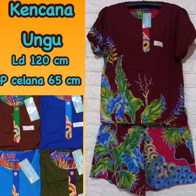 Jual Babydoll Kencana Ungu label biru kekinian | Shopee Indonesia