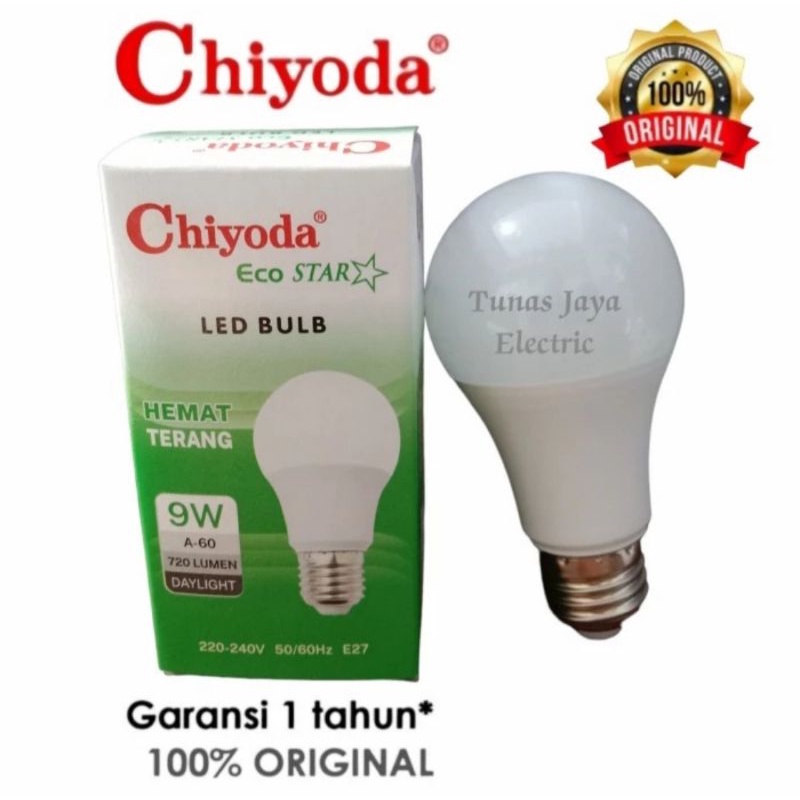 Jual CHIYODA Bohlam LED 9 Watt Eco Star DAYLIGHT | Shopee Indonesia