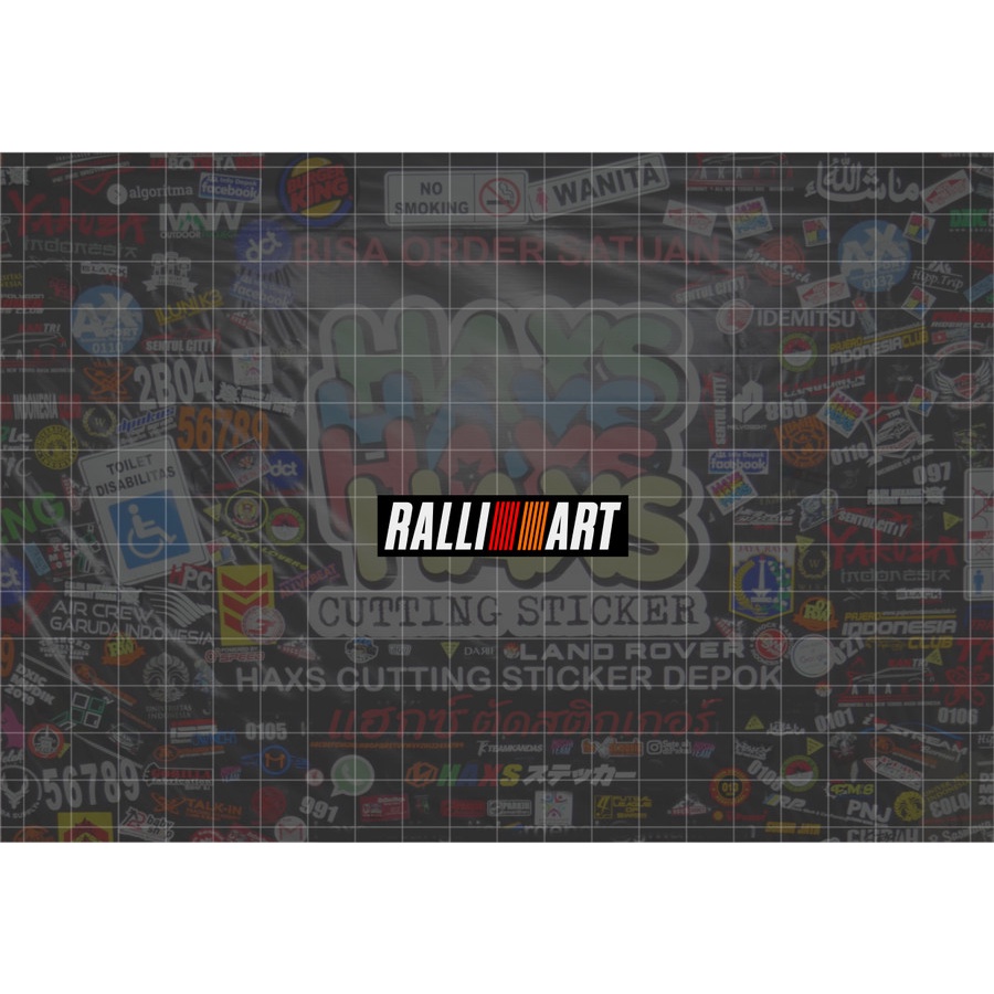 Jual Cutting Sticker Ralliart V2 Ukuran 5 Cm Untuk Kaca Mobil | Shopee ...