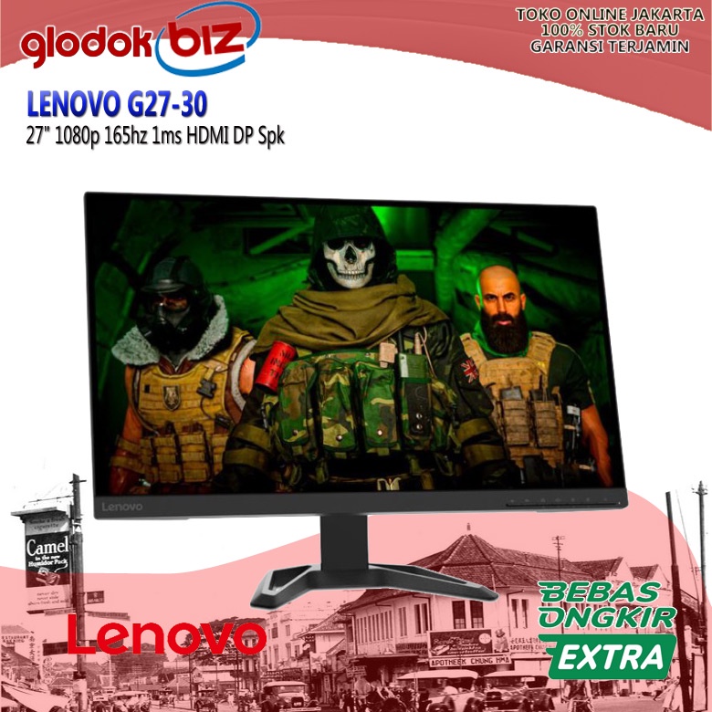 Jual Monitor LED LENOVO G27-30 27" 1080p 165hz 1ms HDMI DP Spk | Shopee ...
