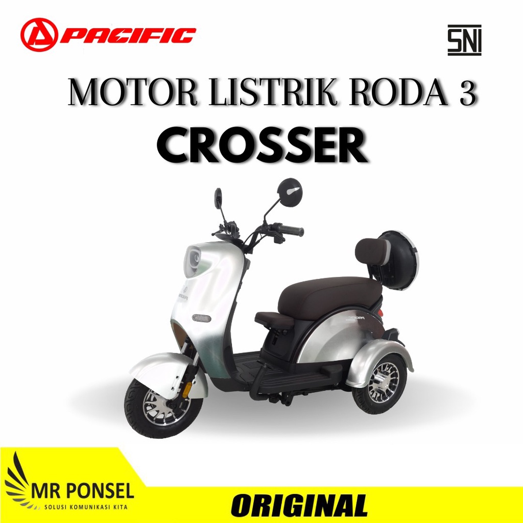 Jual Pacific Exotic CROSSER Sepeda Listrik Roda Tiga | Shopee Indonesia