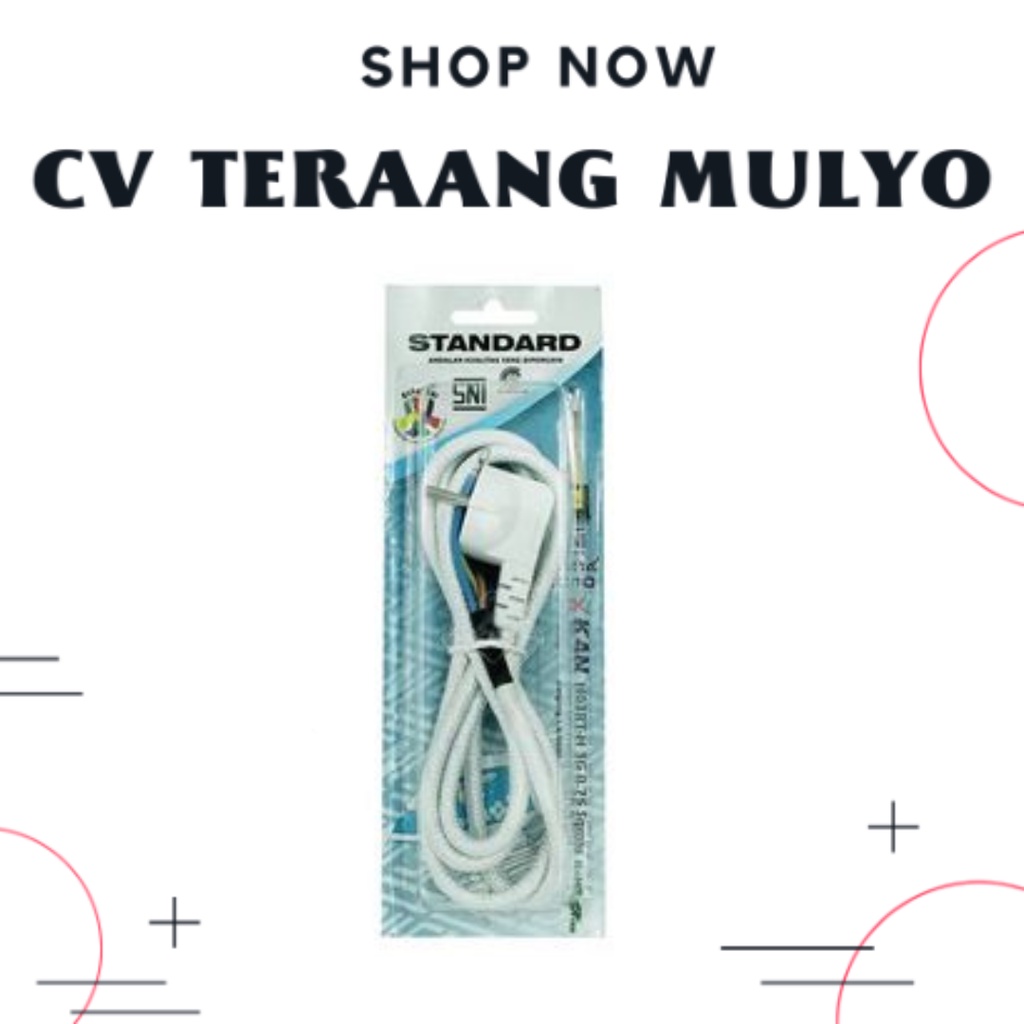 Jual KABEL SETRIKA ARDE 3 KABEL 1,6 meter SNI STANDARD 14033 | Shopee ...