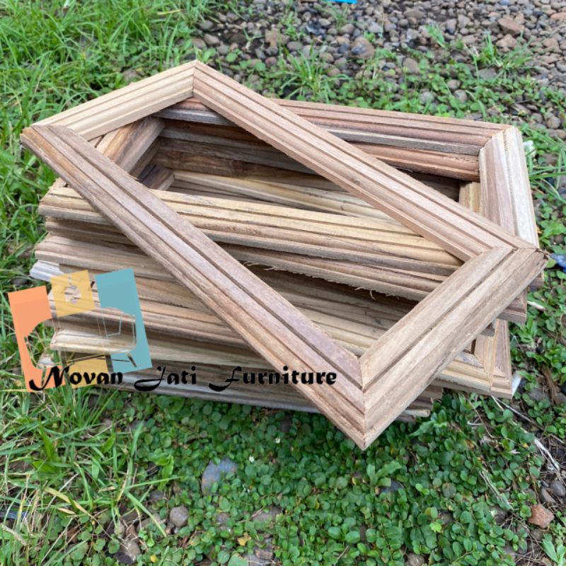 Jual list loster kayu jati - frame loster kayu jati - bingkai loster ...