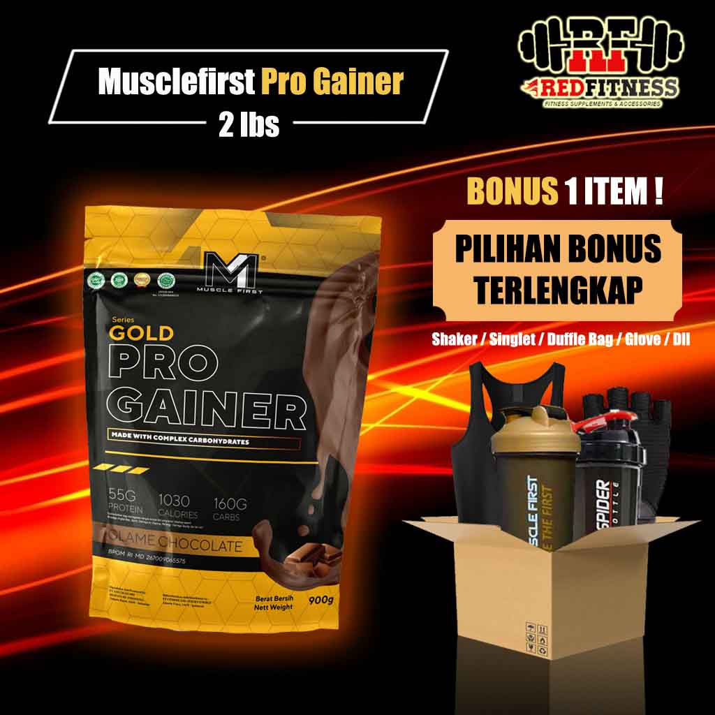 Jual M1 Muscle First Gold Pro Gainer 2 lbs (900gr) / Musclefirst Weight ...