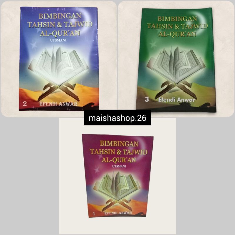 Jual Kitab Bimbingan Tahsin dan Tajwid Al-Qur'an Utsmani Jilid 1, 2 dan ...