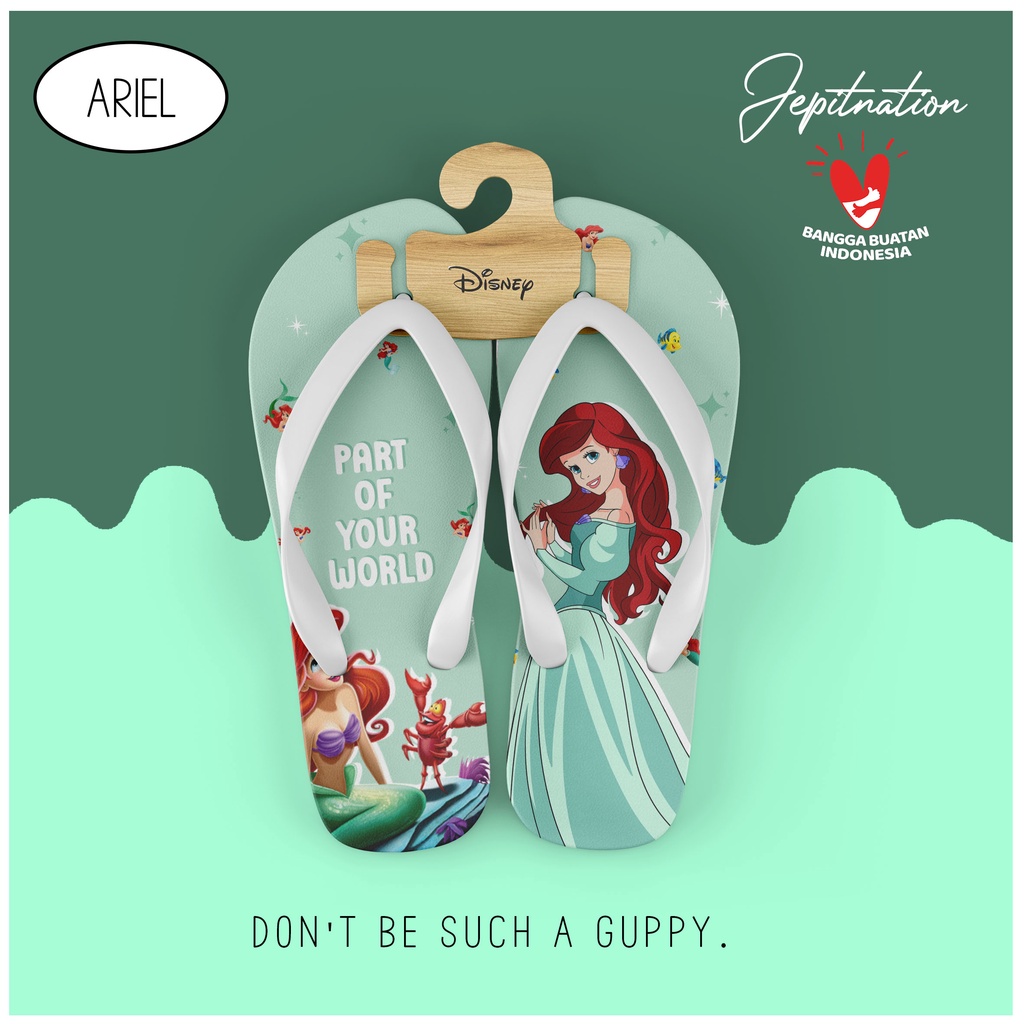 Jual [SANDAL JEPIT V2] Ariel disney princess (ARIEL), JEPITNATION ...