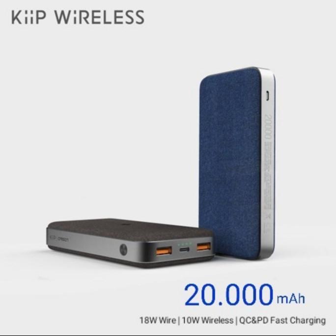 Jual Kiip Wireless Power Bank 10W Fast Charging Pd&Qc 18W 20000 Mah ...