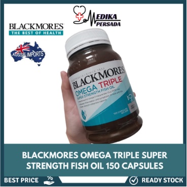Jual Blackmores Omega Triple Super Strength Fish Oil - 150 Capsules | Shopee Indonesia