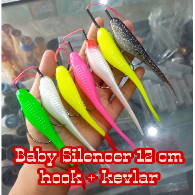 Jual baby silencer 12 cm Rep dengan hook Kevlar 250 lb | Shopee Indonesia