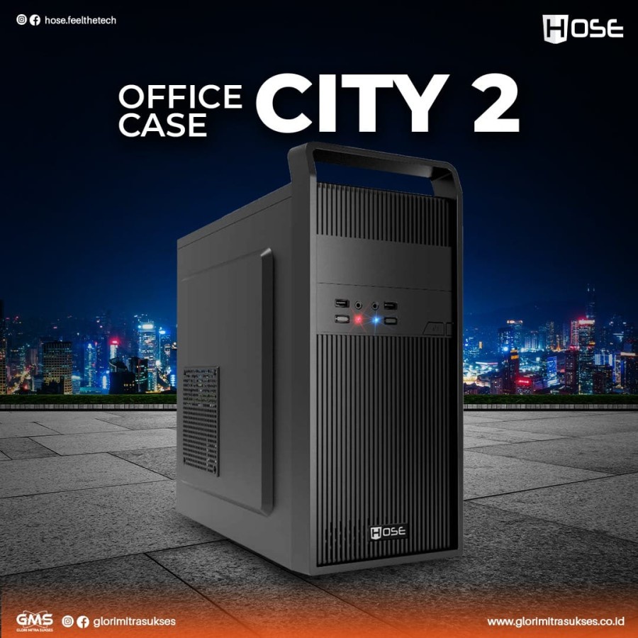 Jual Casing Komputer Office Hose City 2 Mini Tower Include PSU 380Watt ...