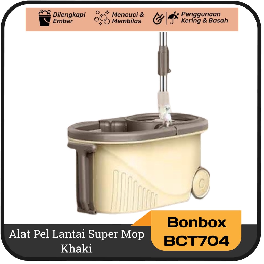 Jual Alat pel lantai super mop Original Bonbox BCT704 | Shopee Indonesia