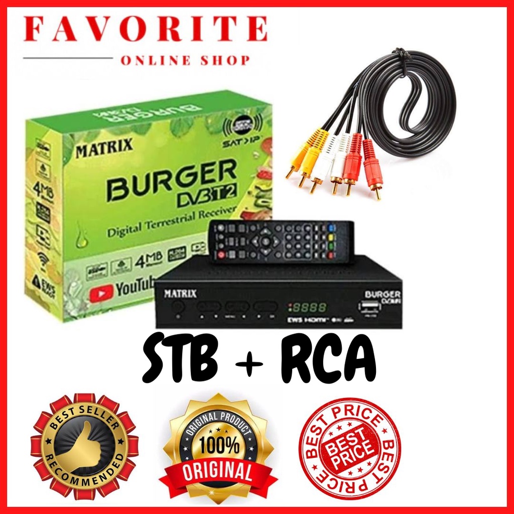 Jual SET TOP BOX TV DIGITAL MATRIX BURGER HIJAU / STB MATRIX BURGER HIJAU | Shopee Indonesia