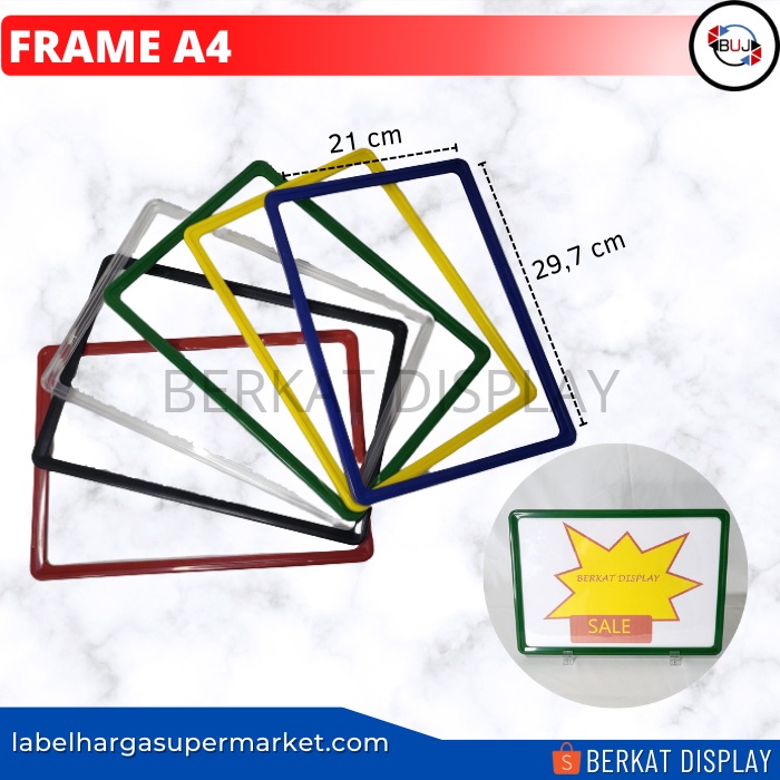 Jual FRAME A4 - DISPLAY A4 - TEMPAT TULISAN PROMO | Shopee Indonesia