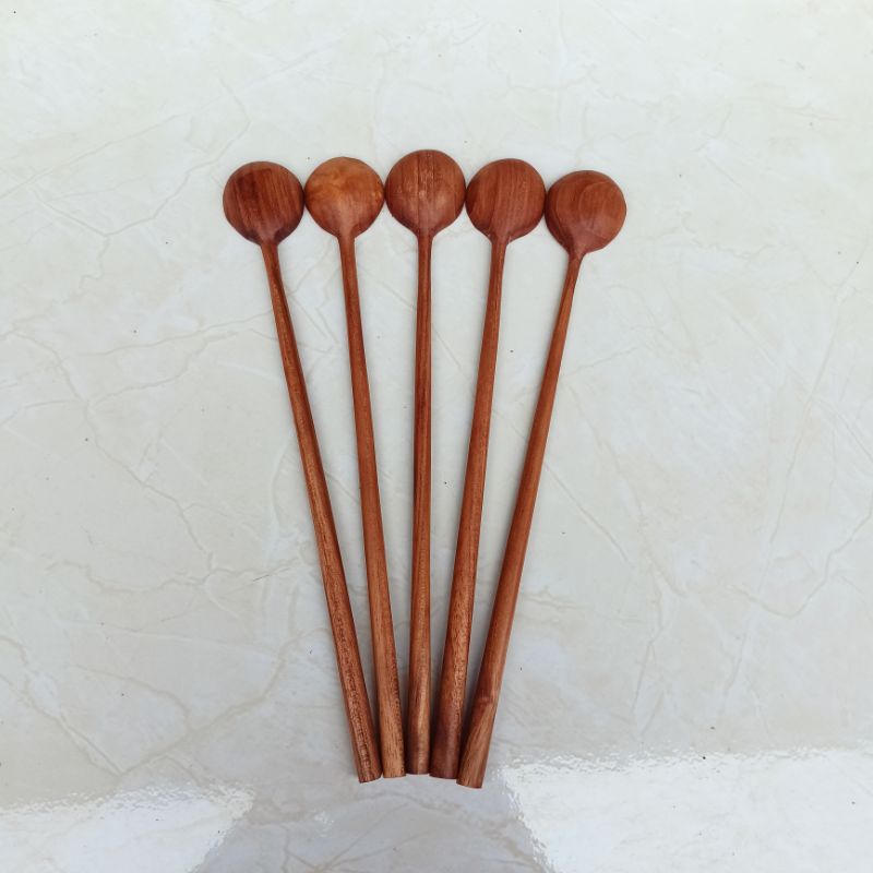 Jual sendok aduk kayu jati / sendok panjang kayu jati | Shopee Indonesia