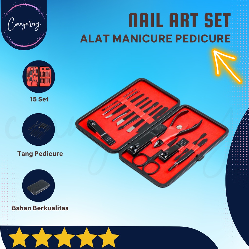 Jual Nail Art Set Alat Manicure Pedicure 15 in 1 | Shopee Indonesia