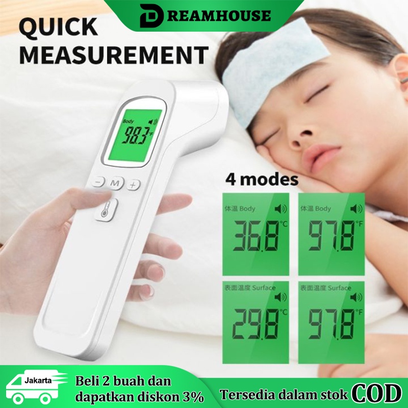 Jual TERMURAH Termometer Suhu Tubuh Digital Termometer Inframerah Non ...