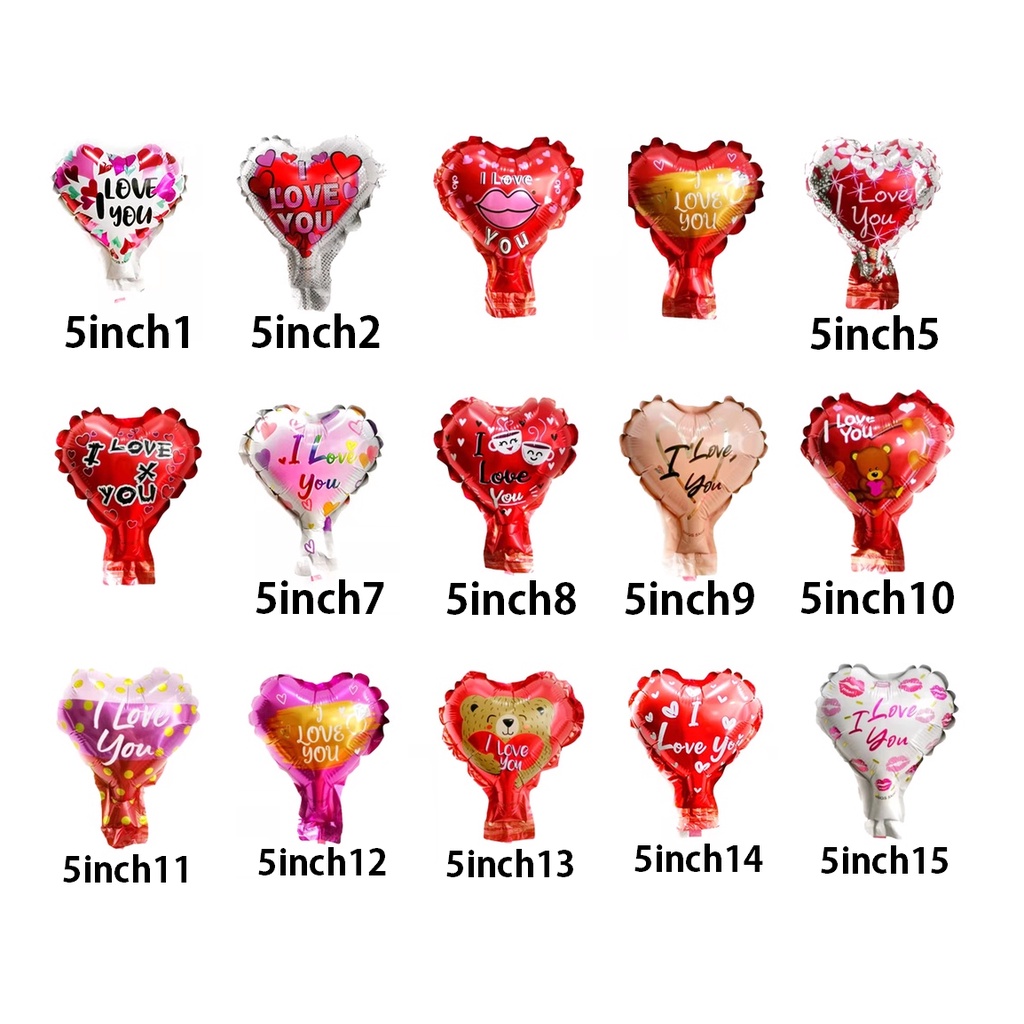 Jual Balon Foil Mini Hati I Love You 5 inch | Shopee Indonesia