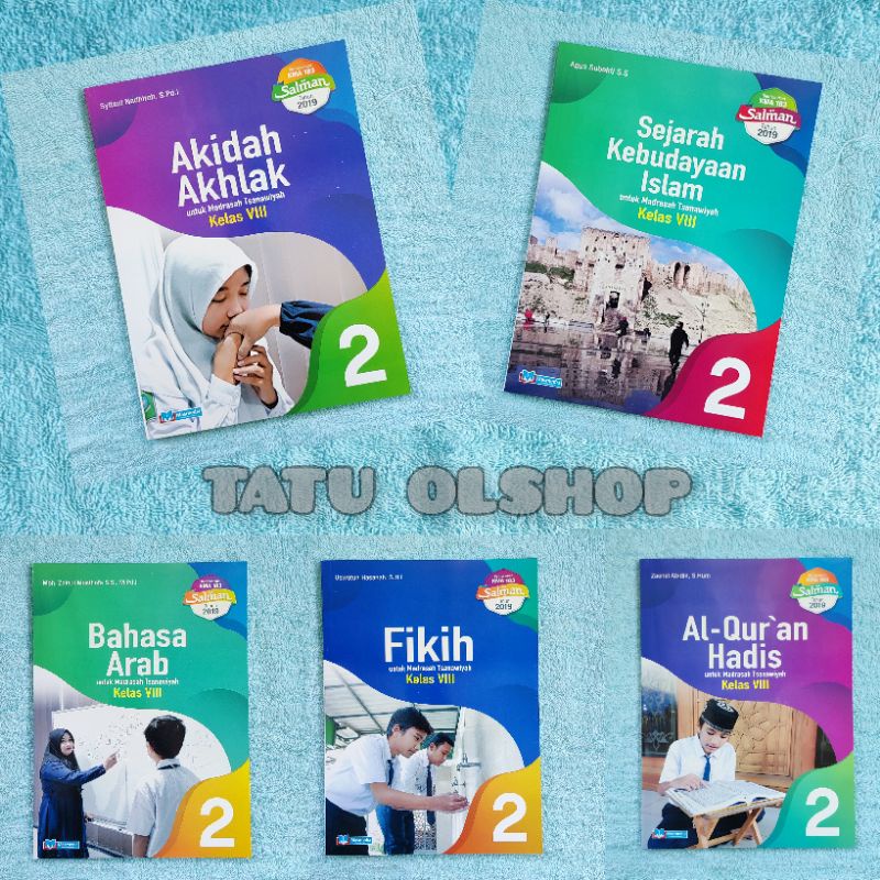 Jual Buku Salman MTs Paket Kelas 8 VIII 2 Bahasa Arab Akidah Akhlak SKI Fikih Alquran Hadis KMA ...