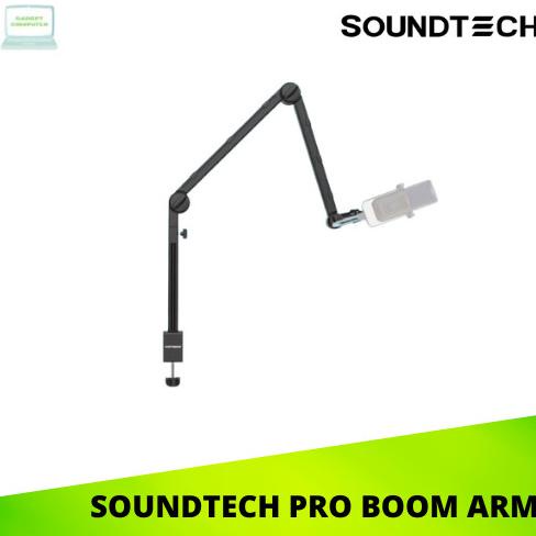 Jual SOUNDTECH Pro Boom Arm Stand 360 Rotate Heavy Duty With LED Camera ...