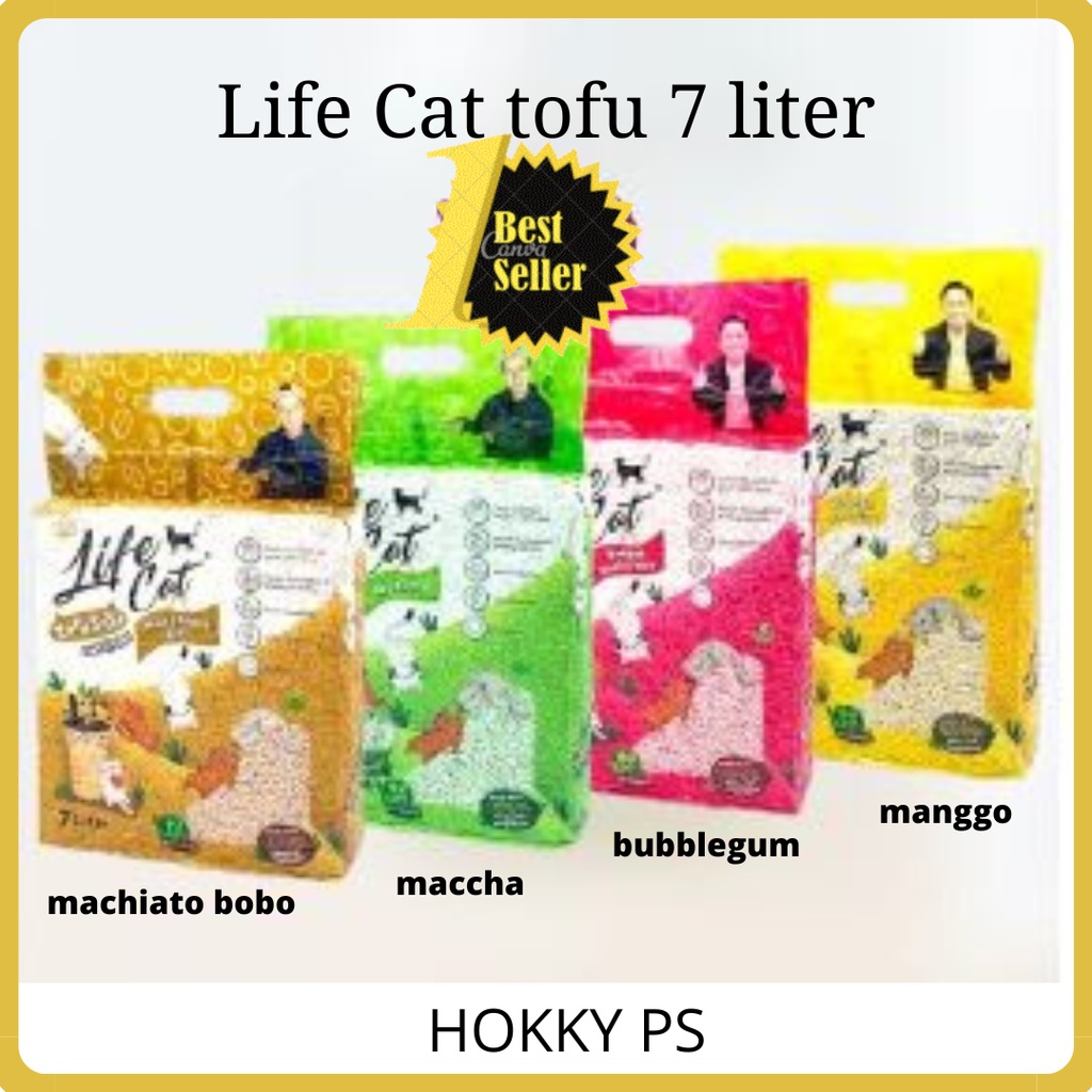 Jual LIFE CAT tofu soya pasir kucing 7 lt cat litter tofu soya sand 7lt ...