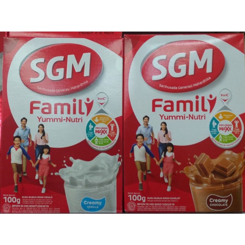 Jual KZ - sgm family yummi nutri 100g coklat & vanila | Shopee Indonesia