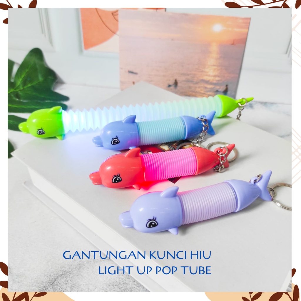 Jual GANTUNGAN KUNCI LUMBA-LUMBA HIU LIGHT UP POP TUBES TUBE KEY CHAIN ...