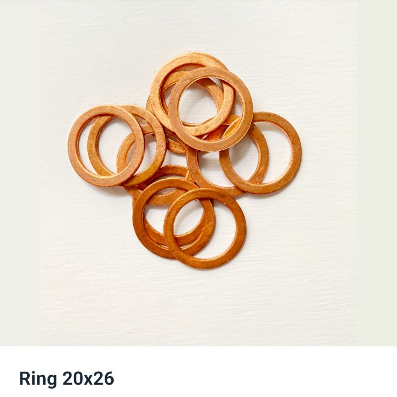 Jual Ring tembaga/alumunium M20 atau diameter 20mm tebal 1mm isi 50 ...