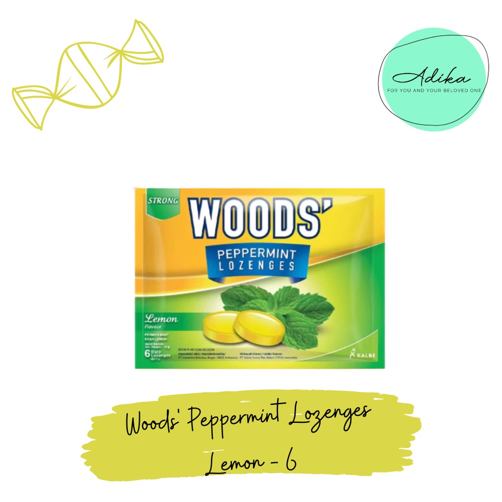 Jual Woods Peppermint Lozenges Lemon | Shopee Indonesia