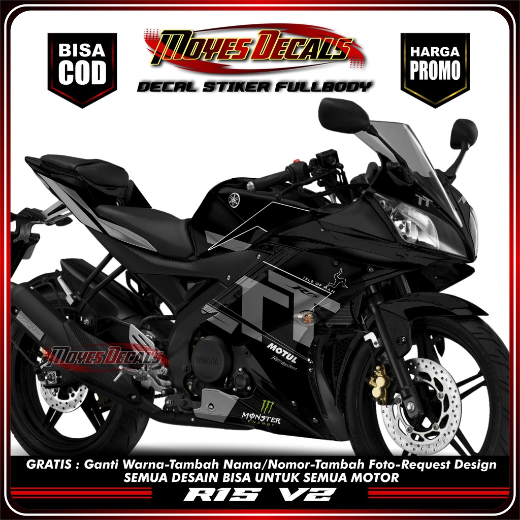 Jual Decal Stiker R15 V2 Full body Motif Triksti Racing | Shopee Indonesia