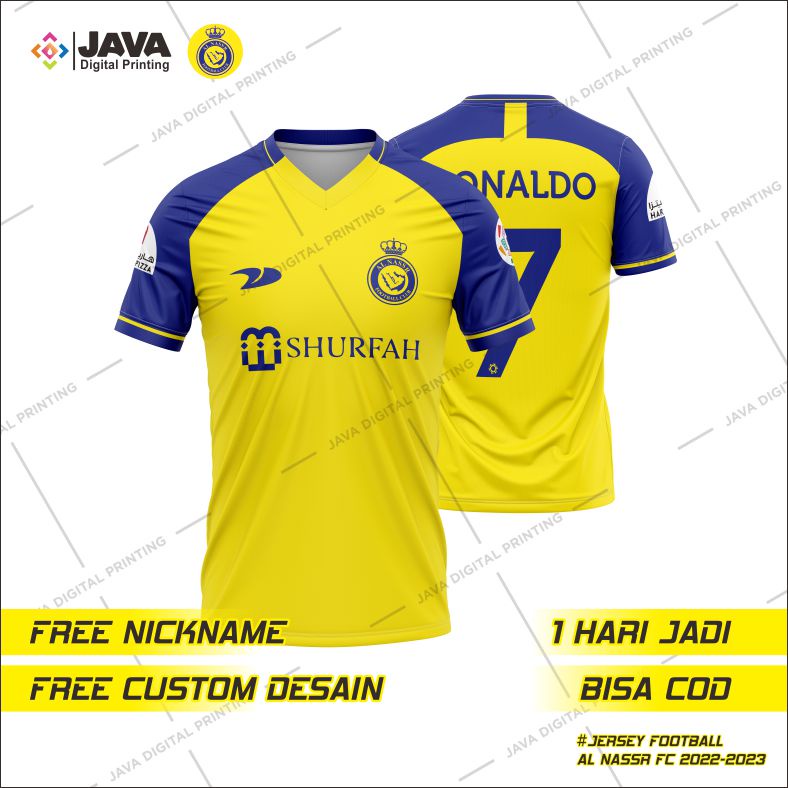 Jual Jersey Al Nassr Club Arab Saudi Termurah Baju Jersey Ronaldo