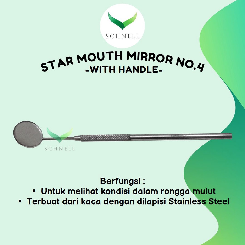 Jual Mouth Mirror With Handle / Kaca Mulut Lengkap Handle Star | Shopee ...
